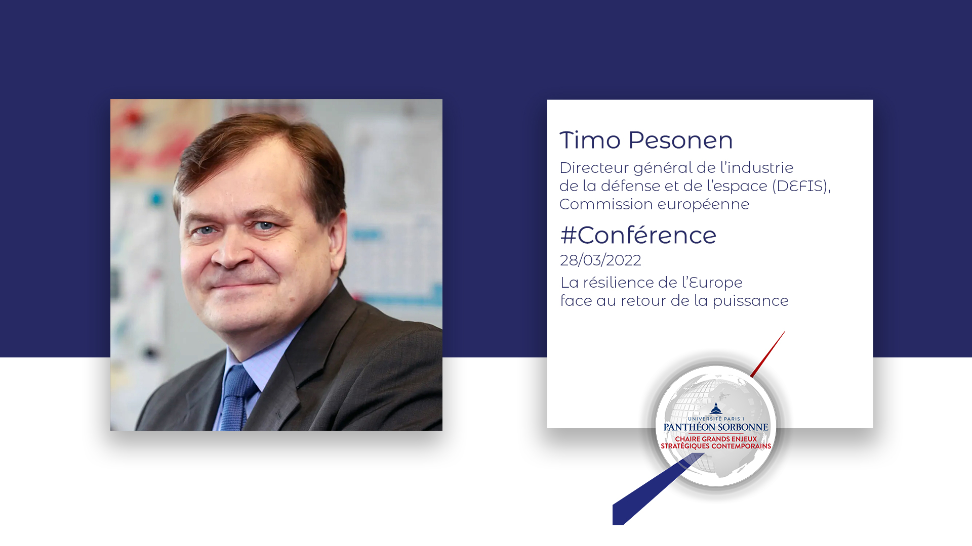 Conférence - Timo Pesonen - Directeur général de l’industrie de la ...